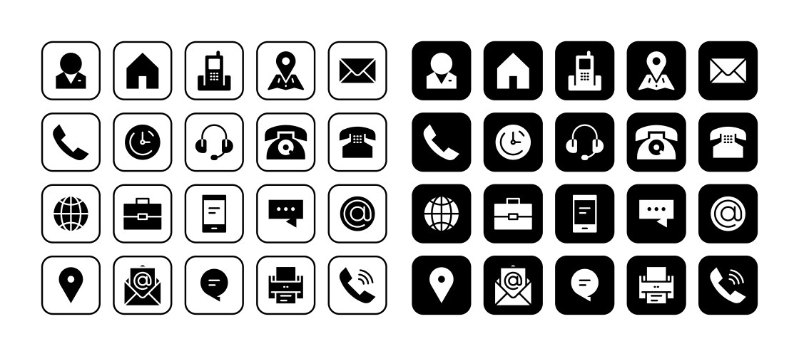 Business Card Phone Email Icon Vector Images (over 4,000)