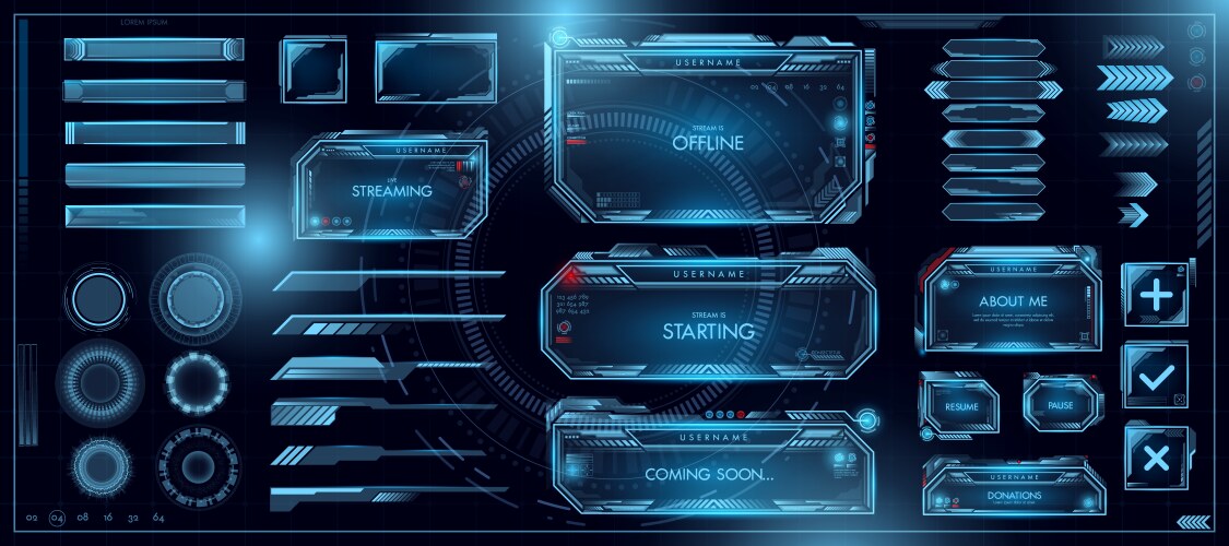 Game Hud Vector Images (over 9,900)