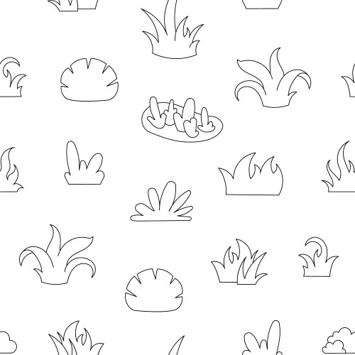 Natural lawn grass coloring page Royalty Free Vector Image