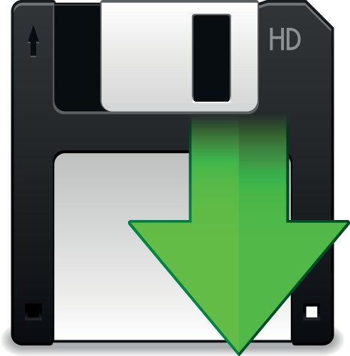 Floppy disk storage sketch Royalty Free Vector Image