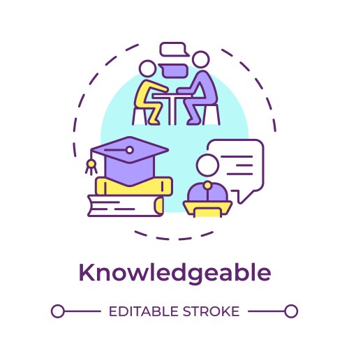 Reading skills concept icon Royalty Free Vector Image