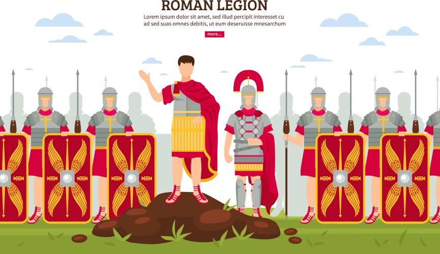 Roman people in traditional clothes ancient rome Vector Image
