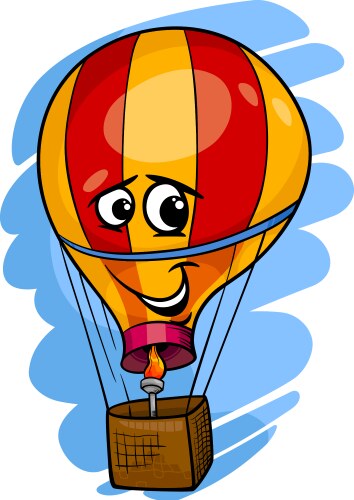 Hot air balloon cartoon Vector Images & Graphics for Commercial Use ...
