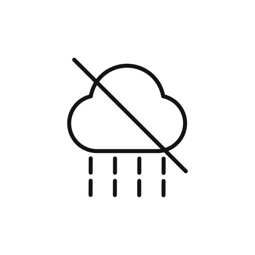 Rain logo sign outline Royalty Free Vector Image
