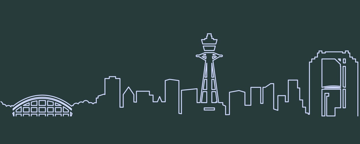 Abstract kobe skyline with color buildings Vector Image