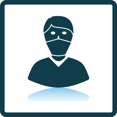 Anonymous mask face icon Royalty Free Vector Image