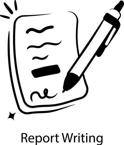 Survey report Royalty Free Vector Image - VectorStock