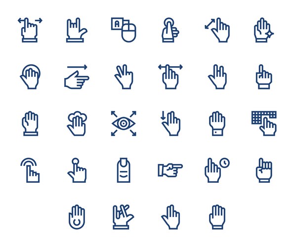 Cursor Icon Pack - 256x256 – Royalty-Free Vector | VectorStock