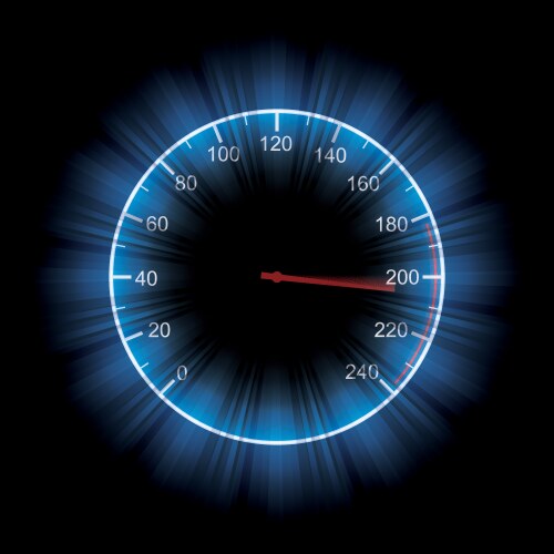 Speedometer mockup realistic car control panel Vector Image