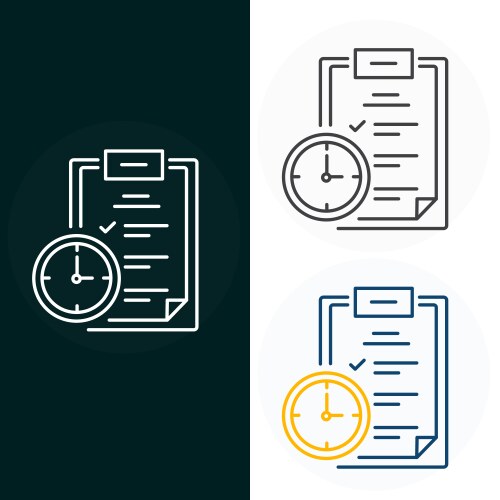 Real time adjustment icon design Royalty Free Vector Image