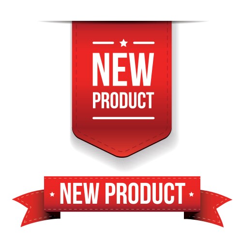 New product banner design Royalty Free Vector Image
