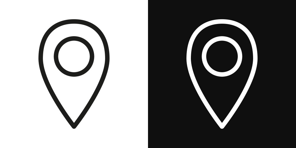 Map marker icon set Royalty Free Vector Image - VectorStock