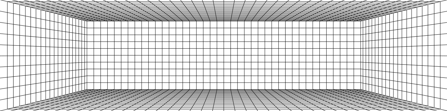 3d digital purple one point perspective grid Vector Image
