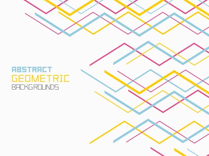 Abstract background color lines on white Vector Image