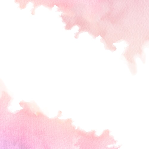Pink and gold wet wash splash watercolor frame Vector Image