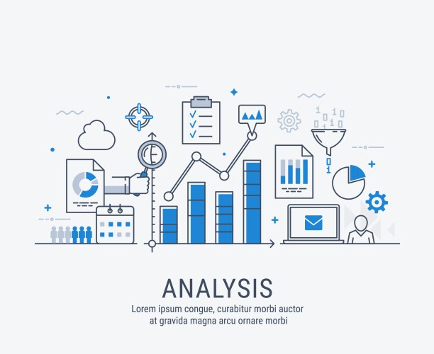 Business analysis Royalty Free Vector Image - VectorStock