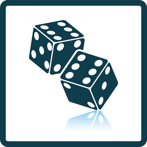 Dice icon Royalty Free Vector Image - VectorStock