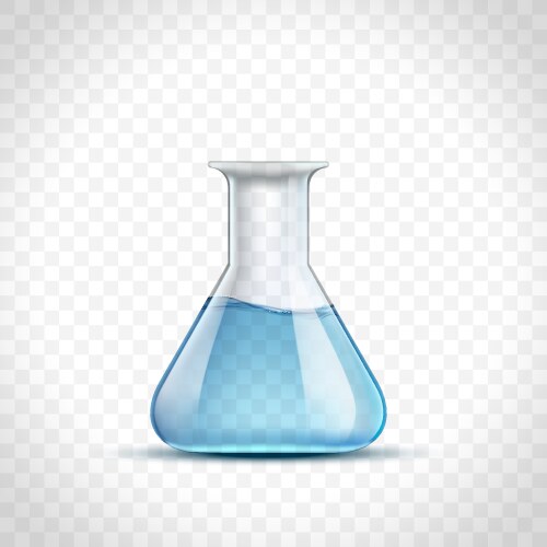 Laboratory flask Royalty Free Vector Image - VectorStock