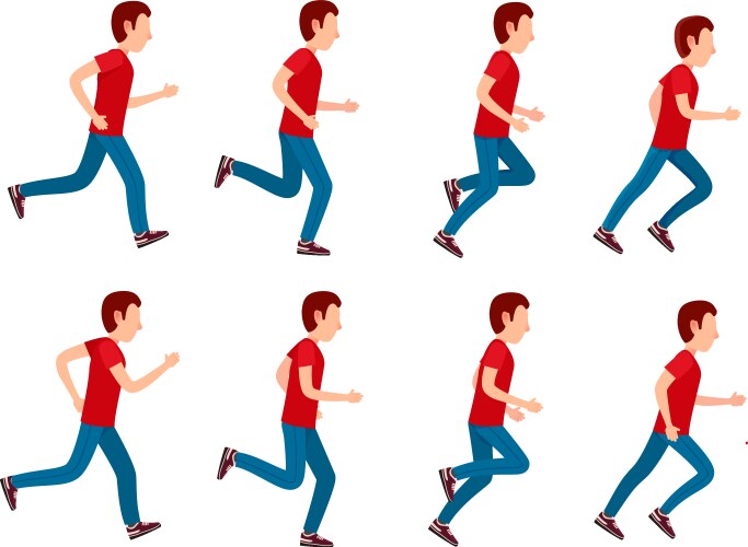 Running Sprite Vector Images (over 360)