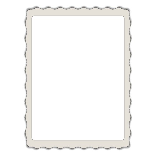 Horizontal vintage frame featuring wavy sides Vector Image