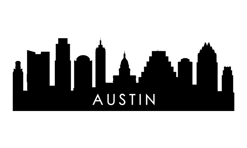 Austin Skyline Vector Images (over 240)