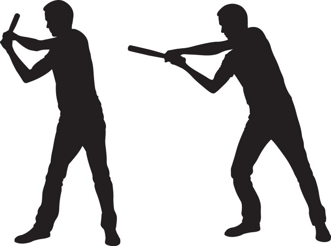 Zombie holding a baseball bat cartoon clipart Vector Image
