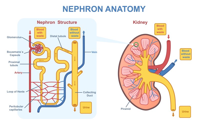Kidney Nephron Vector Images (over 140)