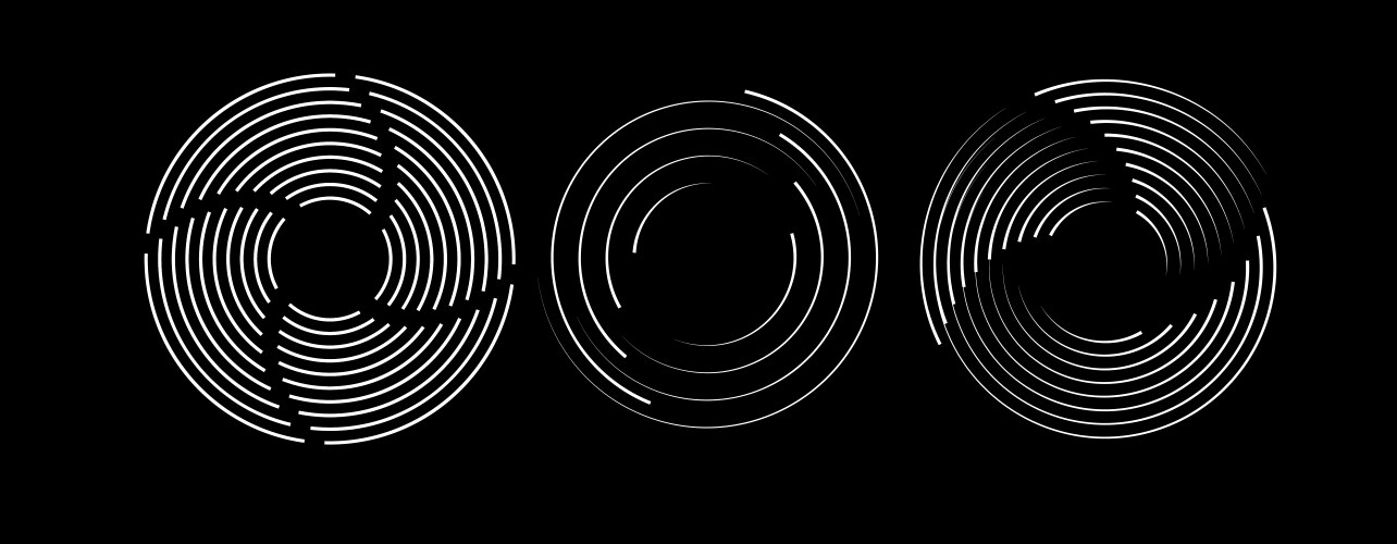 Speed lines in circle form radial Royalty Free Vector Image