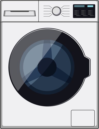 Room washing machine cartoon Royalty Free Vector Image