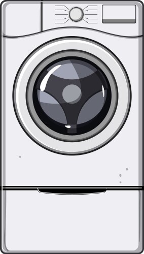 Room washing machine cartoon Royalty Free Vector Image