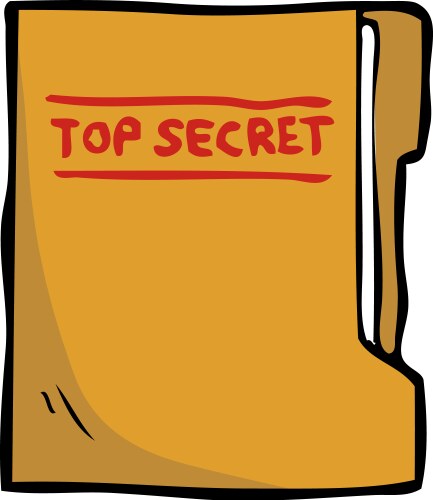 Secret file Royalty Free Vector Image - VectorStock