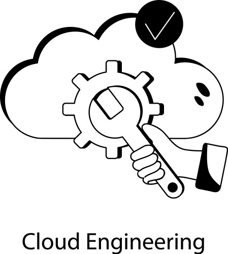 Cloud engineering Royalty Free Vector Image - VectorStock