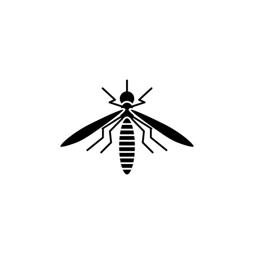 Mosquito icon isolated on white background Vector Image