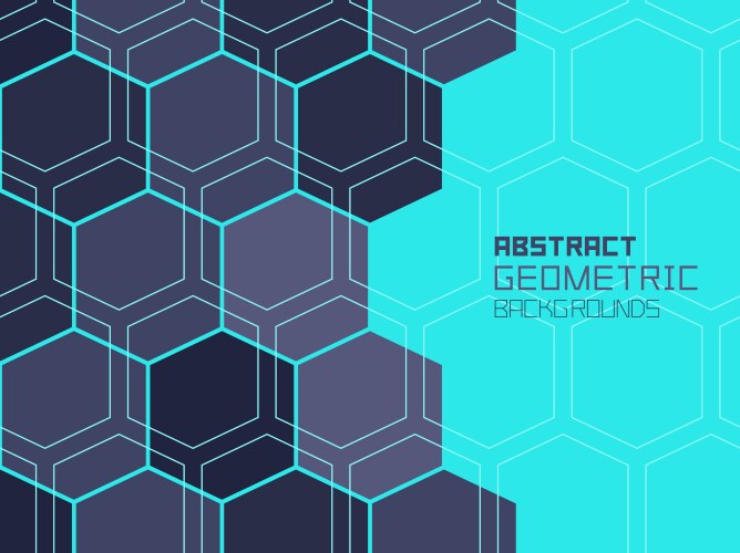 Hexagon technology background Royalty Free Vector Image