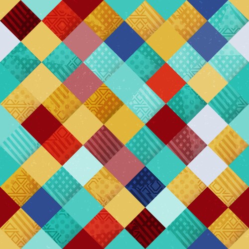 Seamless texture with triangles mosaic endless Vector Image