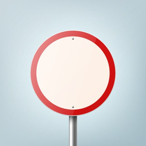 Do not turn left traffic sign Royalty Free Vector Image