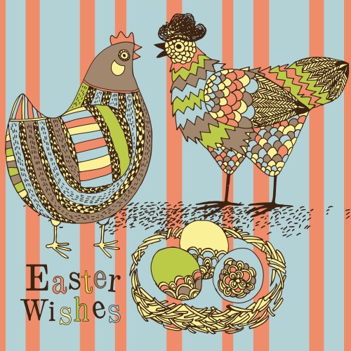 Easter card Royalty Free Vector Image - VectorStock