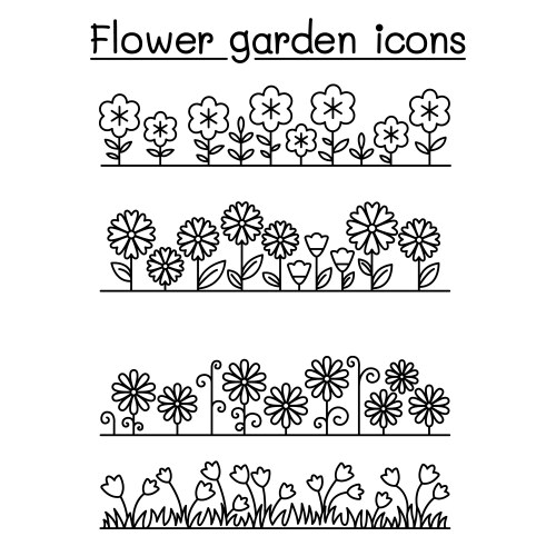 Flower Garden Vector Images (over 630,000)