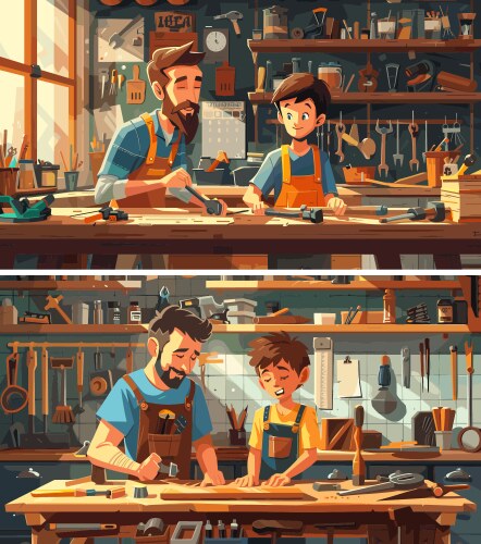 Cartoon Carpenter Vector Images (over 8,800)