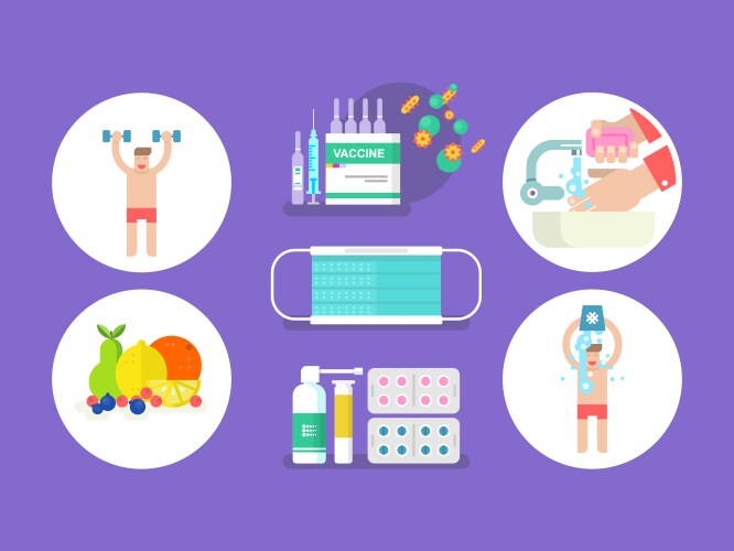 Flu and influenza flyer templates Royalty Free Vector Image