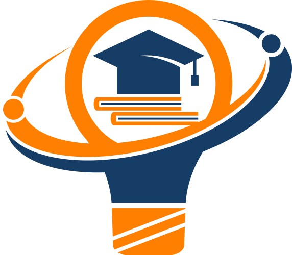 One word school logo Royalty Free Vector Image