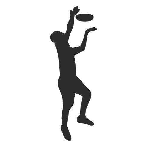 Ultimate Frisbee Icon Poster Frisbee Logo Icon – Wall Art