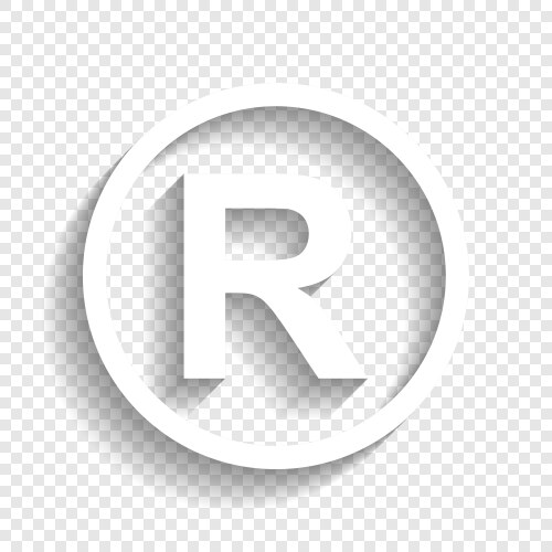 White Registered Trademark Symbol Vector Images (over 1,700)