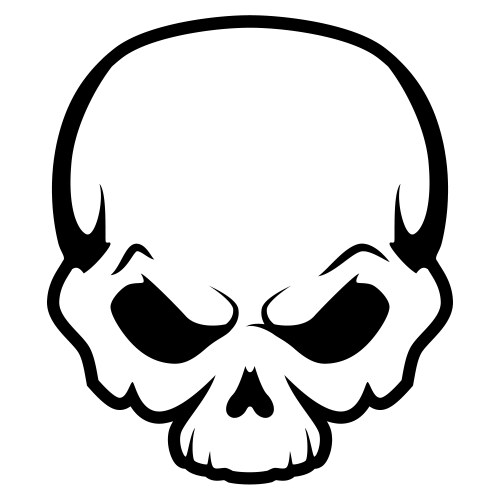 Devil Skull White Vector Images (over 10,000)