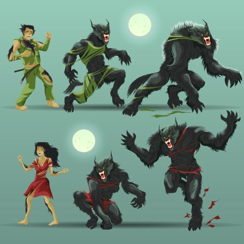Cartoon Werewolf Vector Images (over 2,900)