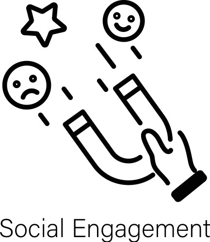 User engagement Royalty Free Vector Image - VectorStock