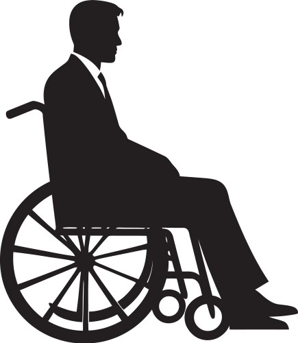 Mobility freedom wheelchair icon empowering Vector Image
