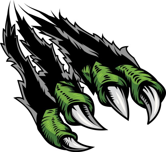 Monster claws scratching background for poster t Vector Image