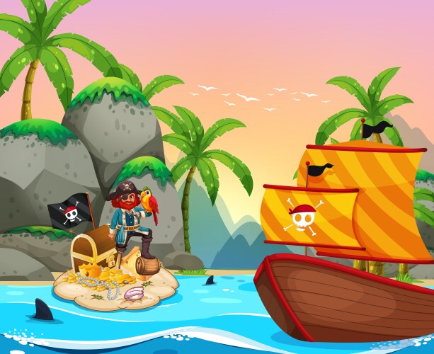 Pirate ship Vector Images & Graphics for Commercial Use | VectorStock