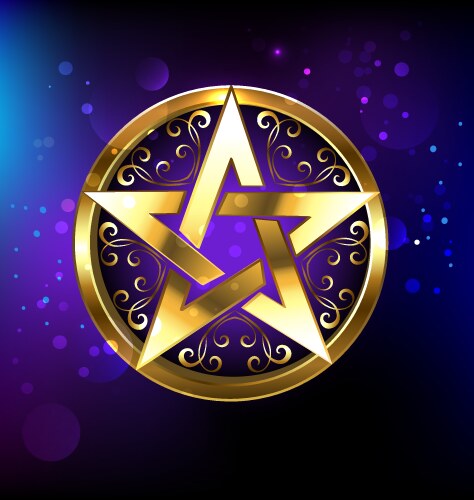 Golden magic wand Royalty Free Vector Image - VectorStock